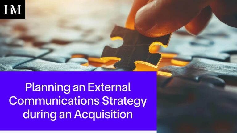 Planning an External Communications Strategy during an Acquisition ...